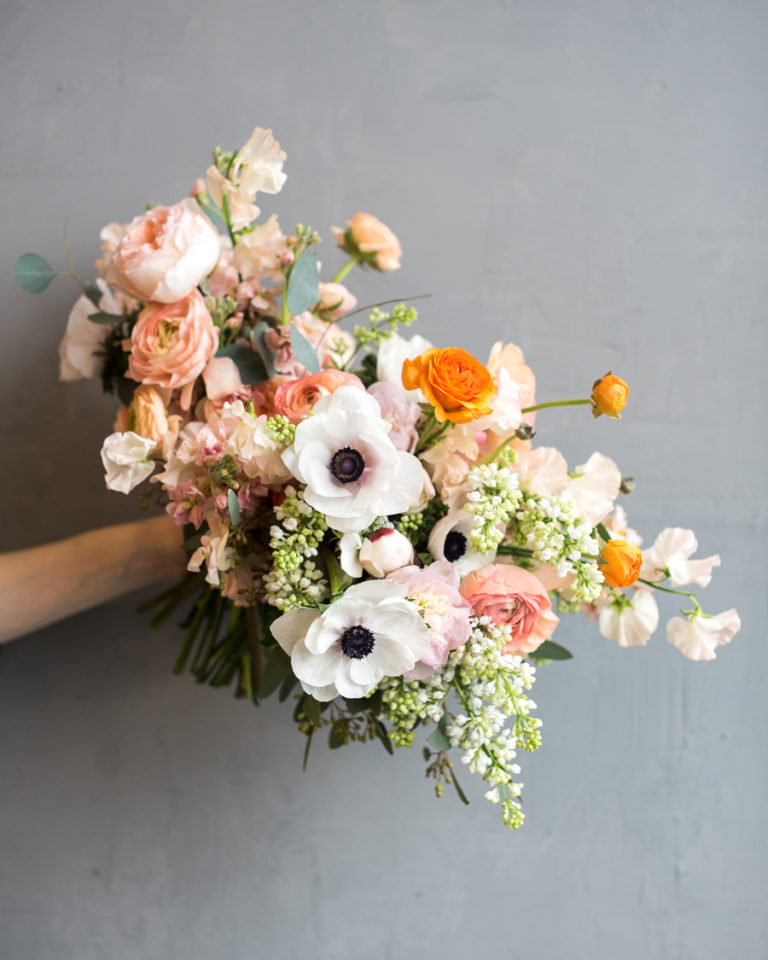 Inspiration: A Dramatic Peach and Orange Bouquet - Sweet Root Village Blog