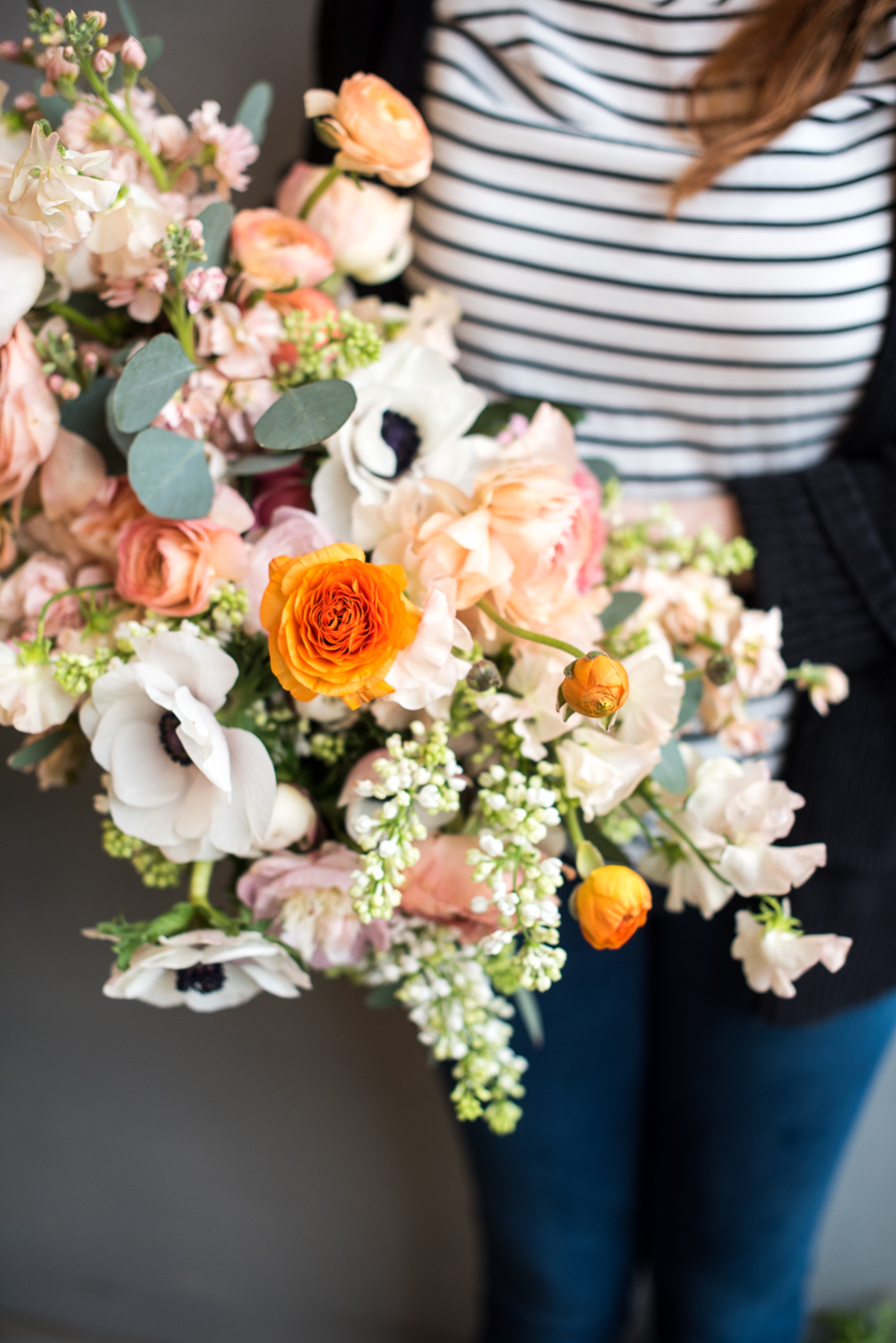 Inspiration: A Dramatic Peach and Orange Bouquet - Sweet Root Village Blog