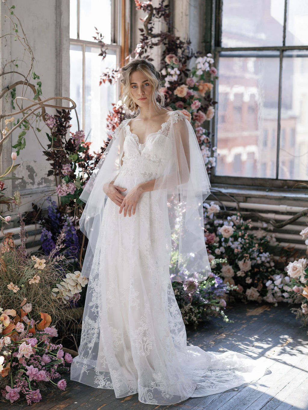 Flower Installation for Claire Pettibone at New York City Bridal ...