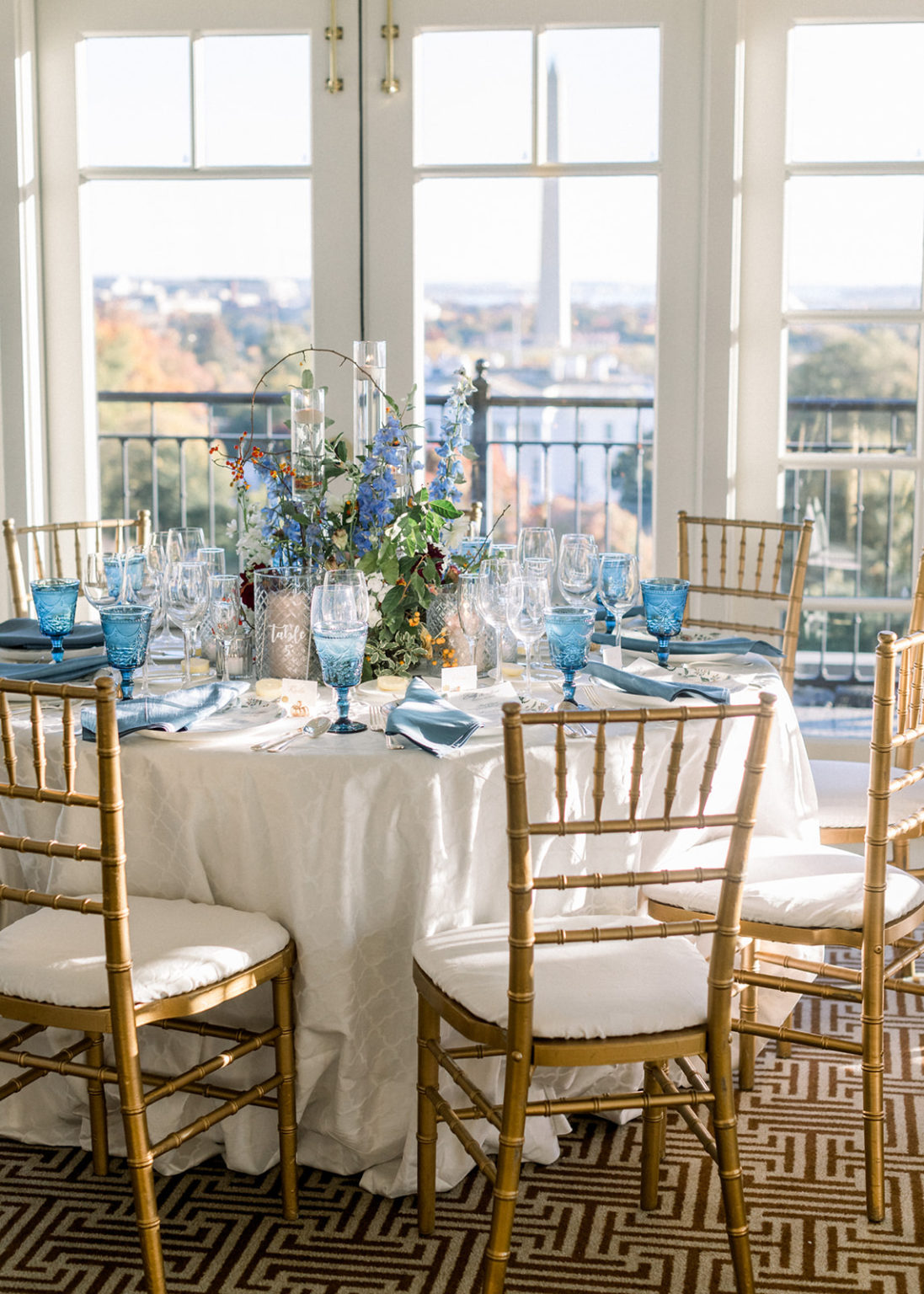 Timeless in Blue with a Seasonal Autumn Reception at Hay Adams Hotel ...